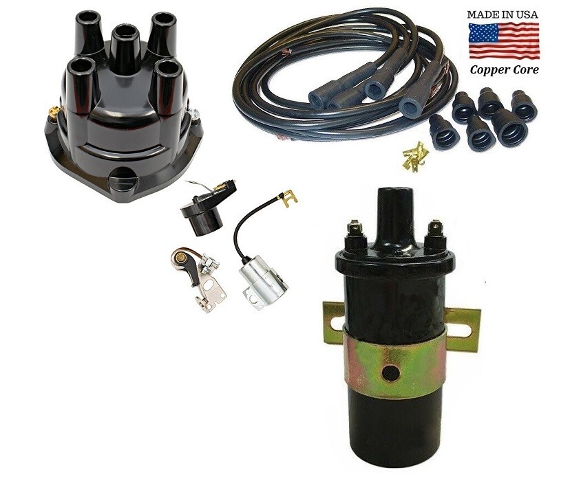 Ignition Tune up kit & 12V Coil for Allis Chalmers Tractor 4 Cyl Delco ...
