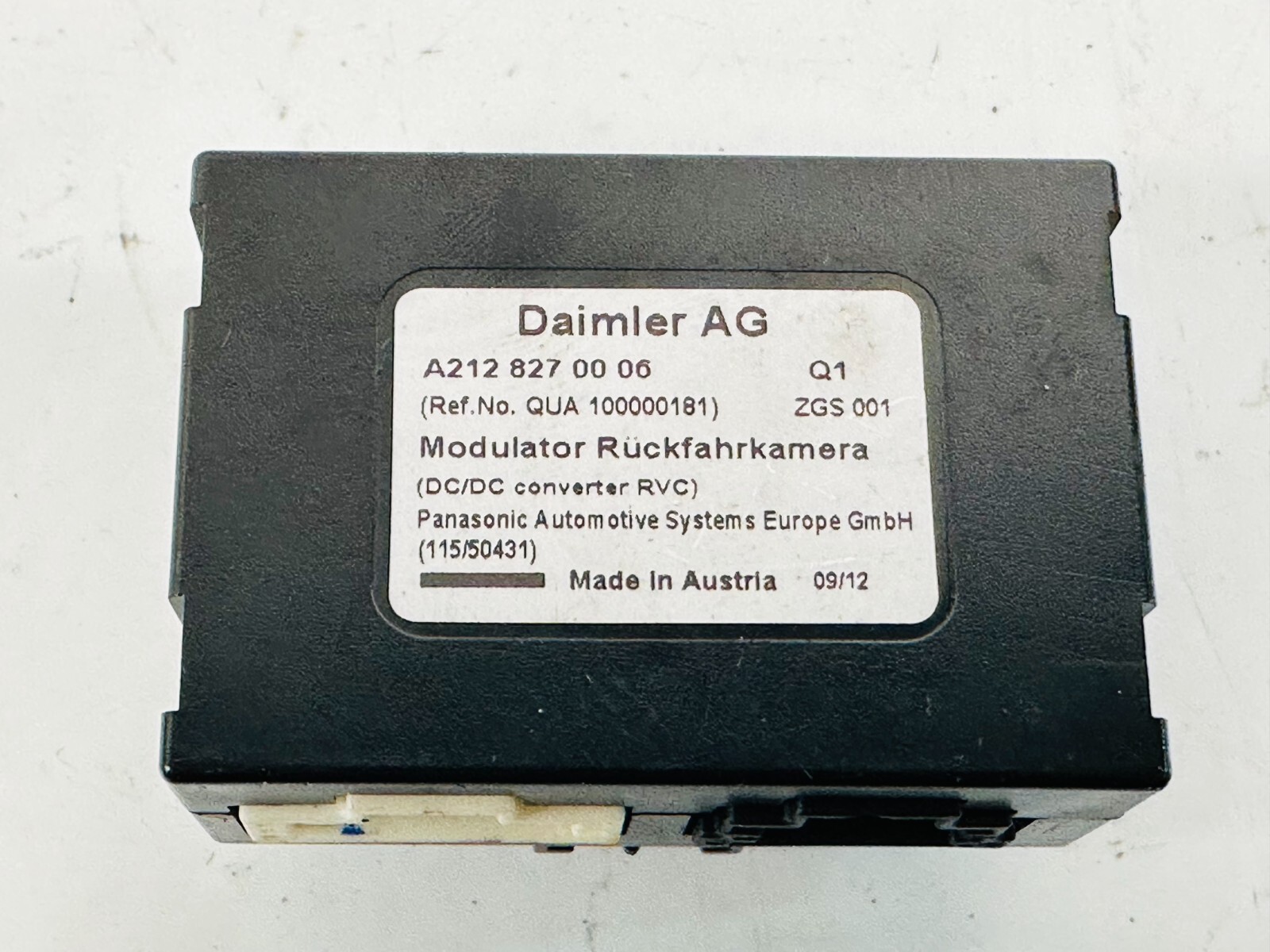 2012-2018 MERCEDES E CLS CLASS - REAR VIEW BACK UP CAMERA CONTROL ...