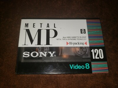 Sony 8mm Metal MP 120 Video 8 Cassette Tape New Sealed | eBay