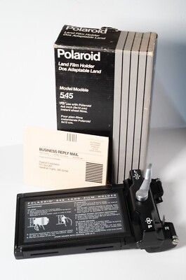 Polaroid 545 Instant Land Film Holder Back for 4x5 Camera. Original Box ...