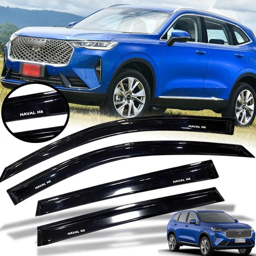 Fits GWM Haval H6 2020-21 SUV Gloss Black Rain Visor Windshield Sun ...