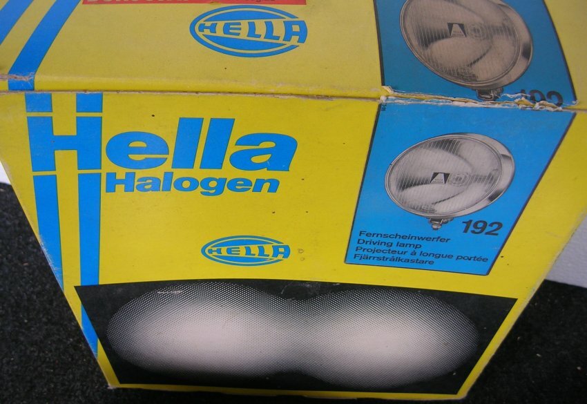 HELLA 192 RALLYE DRIVING LAMP LIGHT FOG RALLY BMW VW MERCEDES PORSCHE ...