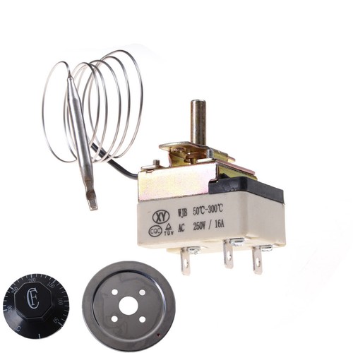 AC 220V 16A Thermostat Temperature Control Switch for Electric Oven 50 ...