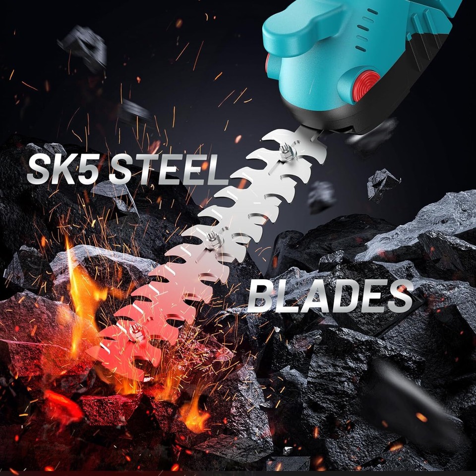 Seesii Cordless Grass Shear Shrubbery Trimmer 2IN-1 Hedge Shears/Grass ...