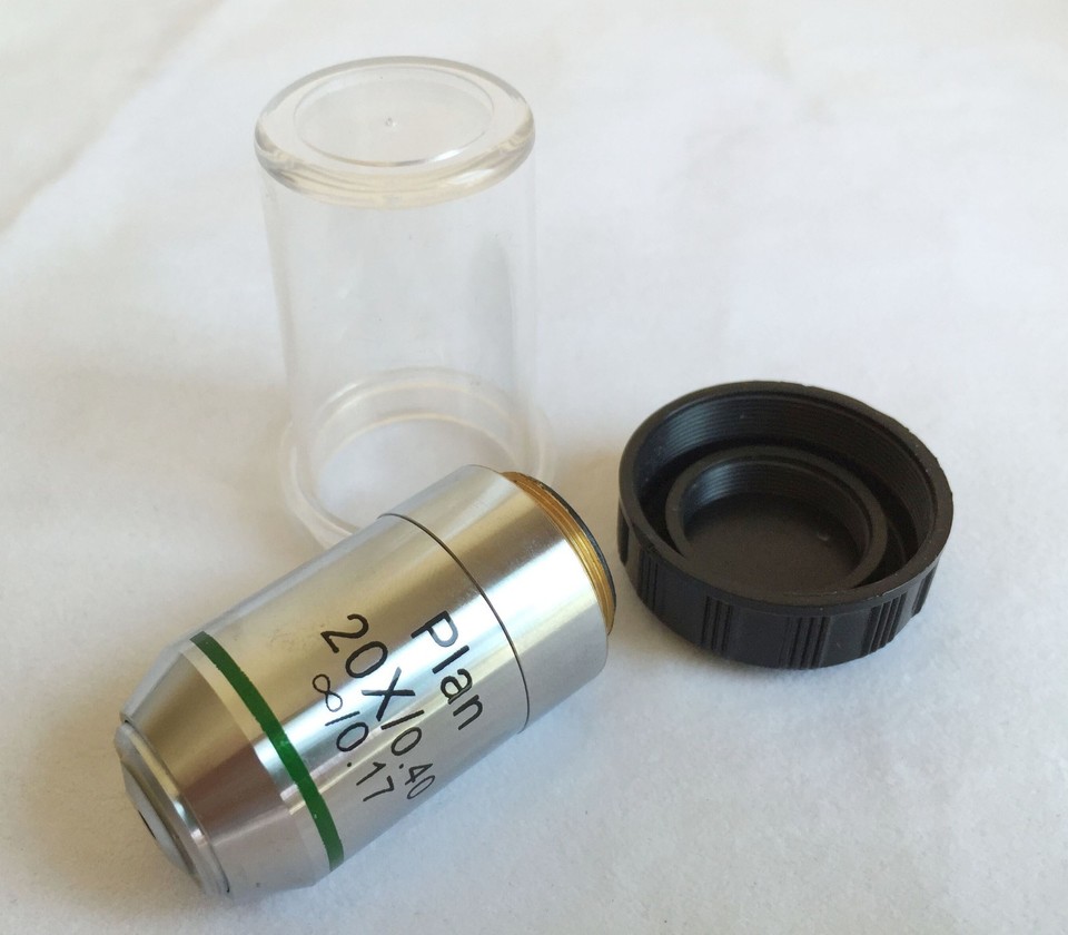 Microscope Objective Lens 20X Infinity for Olympus CX21 CX23 CX31 CX33 ...