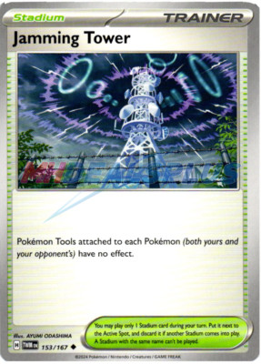 NM Pokemon Twilight Masquerade Jamming Tower 153 | eBay