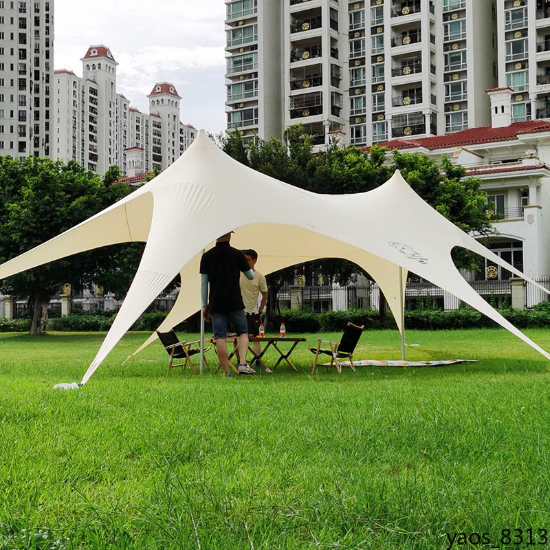 Super Large Trap Butterfly shape Outdoor Camp Tent 8*5m Projected area ...