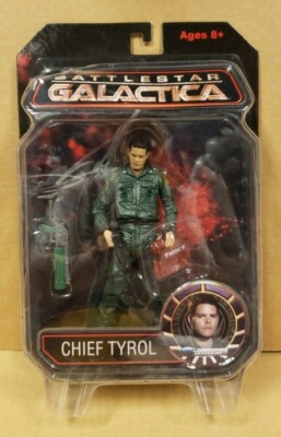 BATTLESTAR GALACTICA CHIEF TYROL FIGURE SIGNED BY AARON DOUGLAS DIAMOND ...