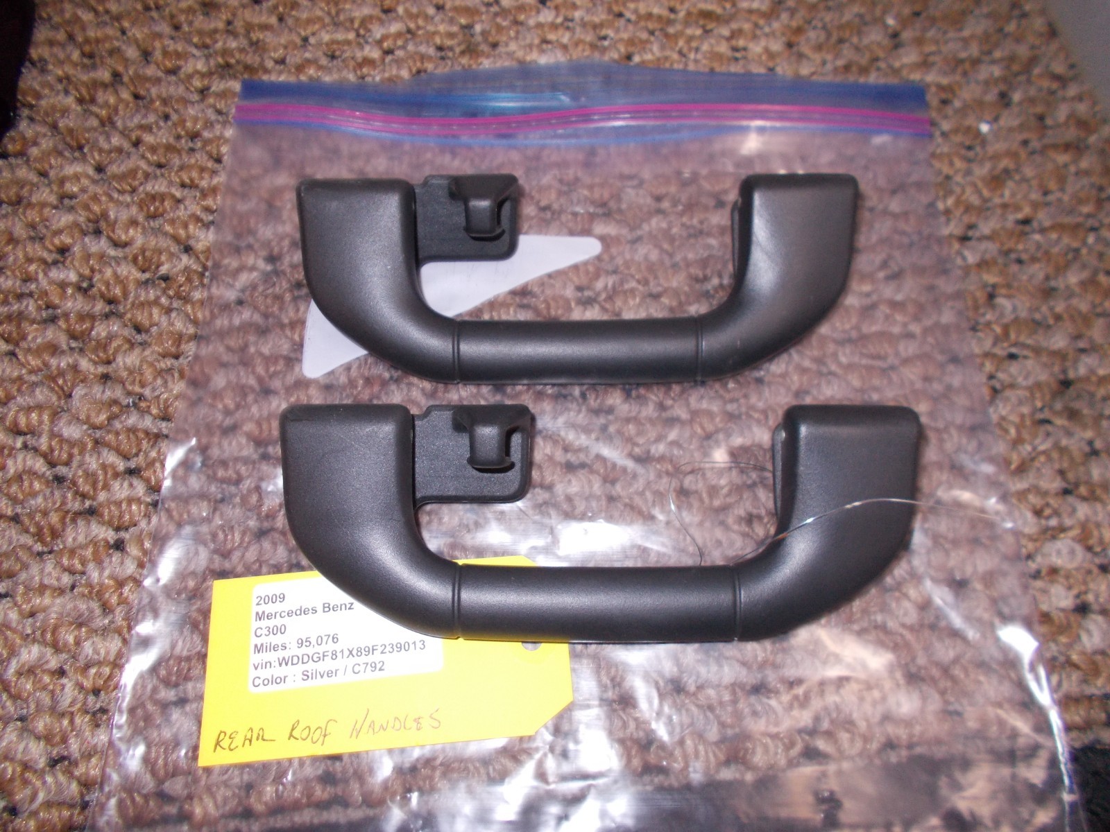 2008 2009 2010 2011 MERCEDES C300 REAR ROOF GRAB HANDLE S-38 | eBay