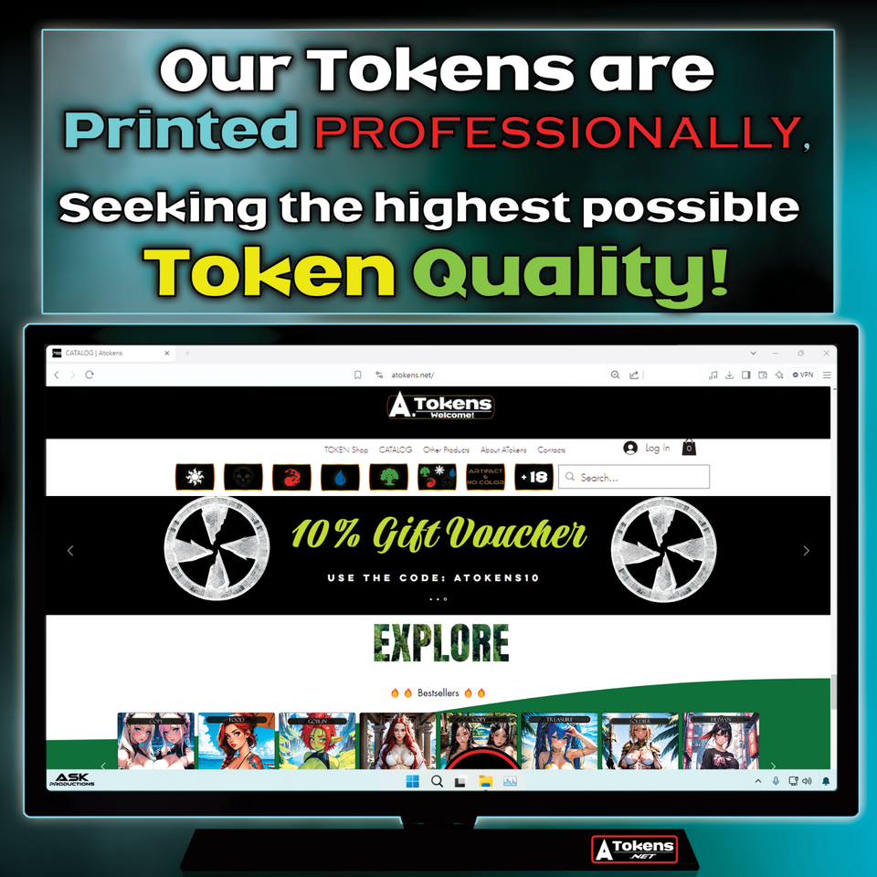 Elf Knight Token 2/2 – Multicolor Elf Knight For MTG *Censored | eBay UK