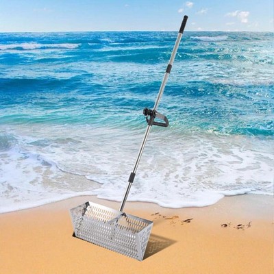 Sand Rake Carbon Steel Easy Cleanup Heavy Duty Long Handle Cat Litter ...