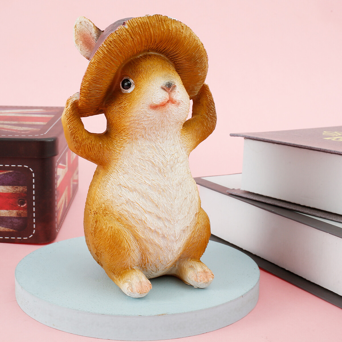 Resin Rabbits Ornament Waterproof Bunny Figurine Weather-resistant ...