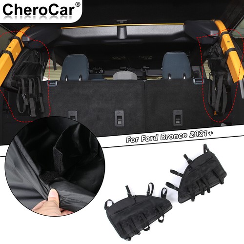 2xRear Cargo Trunk Organizer Storage Bag For Ford Bronco 2021+ 4 Doors ...