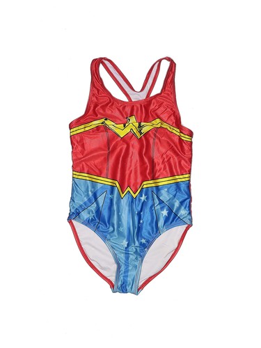 Wonder Woman Girls Red One Piece Swimsuit Large kids | eBay
