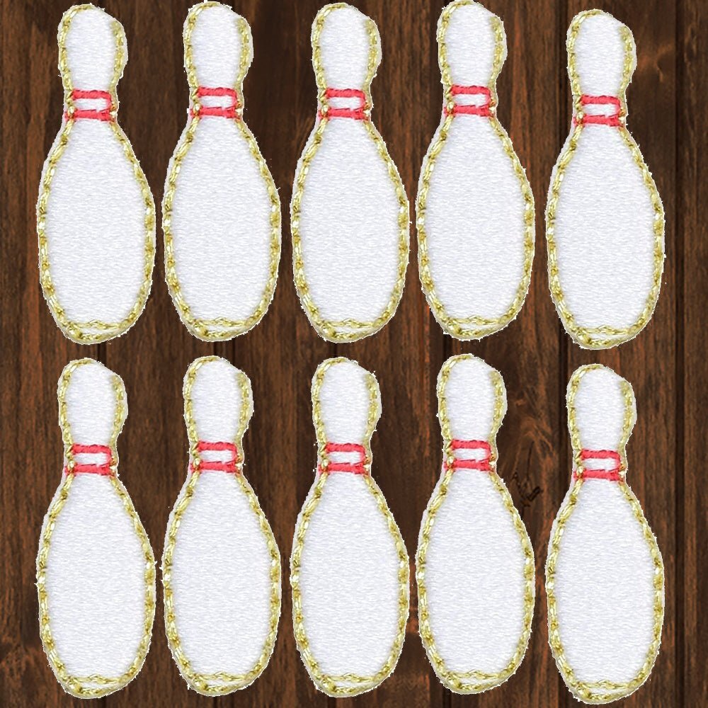 Bowling Pin Embroidered Patch — 10-Pack — Iron On | eBay