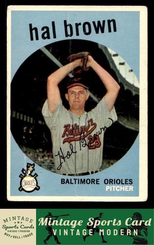 1959 Topps - Hal Brown - #487 Baltimore Orioles | eBay