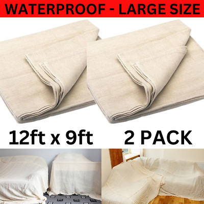 Cotton Dust Sheets 2X Painting Decorating Heavy Duty Large Twill ...