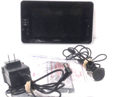 Viore PLC7V96 7" LCD Portable Television Remote Included Charger ...