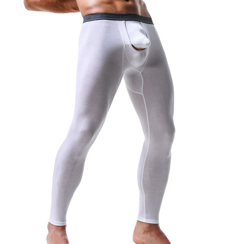 Men's Winter Thin Leggy Long Johns Bottom Long Pajama Long Leg ...
