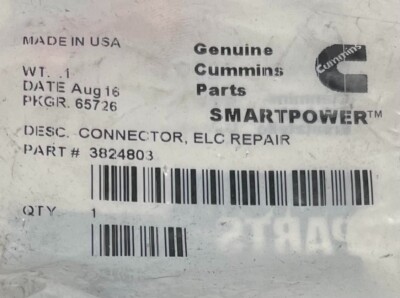 3824803 GENUINE CUMMINS CONNECTOR, ELC REPAIR OEM - NEW | eBay