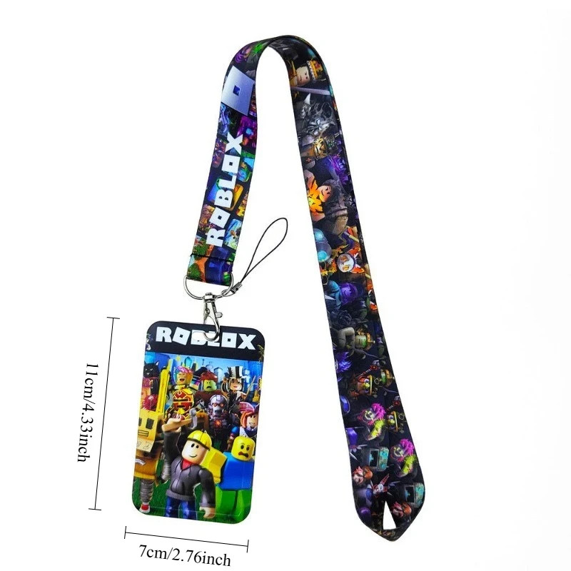 Roblox Cartoon Nylon Neck LANYARD For ID, Card, Celphone, Key Holder ...