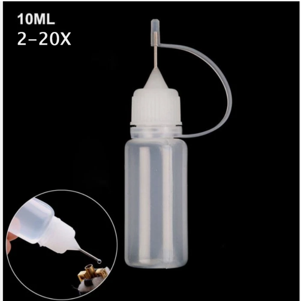 2-20X Empty 10ml Bottle Precision/Needle Tip Ideal for Liquid Filling ...