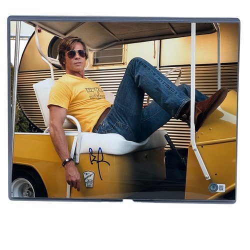 Brad Pitt Signed Once Upon a Time in Hollywood 11x14 Photo Autograph ...