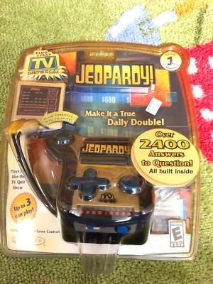 New Sealed Jeopardy Plug and Play Electronic TV Game Rated E Quiz Game ...