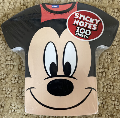 Mickey Mouse Sticky Notes 100 Sheets T shirt Design NEW | eBay
