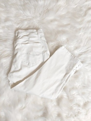 Lee Modern Series Mid-rise white Capri jeans | eBay