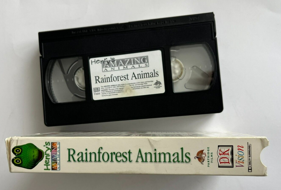 Henry's Amazing Animals: Farm Animals & Rainforest Animals (1998 VHS ...