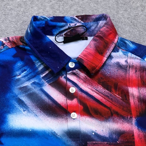 Sunday Swagger Polo Shirt Men's Large Red White Blue Golf Performance ...