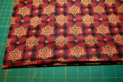 Snowflakes on Black & Red Plaid Exclusively JoAnn Quilt Fabric BTY | eBay
