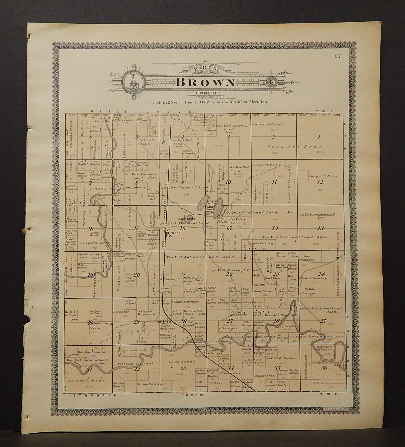 Michigan Townships By County