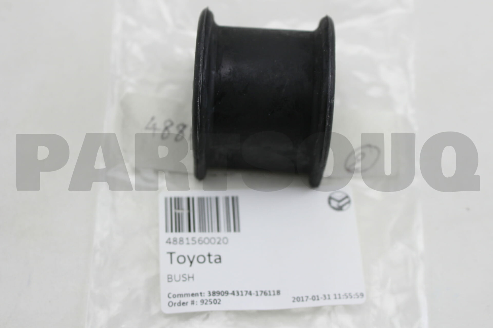 4881560020 Genuine Toyota BUSH, FRONT STABILIZER BAR, NO.1 48815-60020 ...