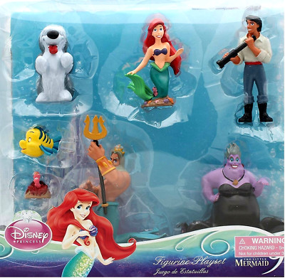 New Disney Ariel Little Mermaid Play Set Figure 7 Piece | eBay