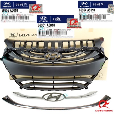 GENUINE OEM Radiator Grille Set 3pcs for 2013-2015 Hyundai Elantra GT ...