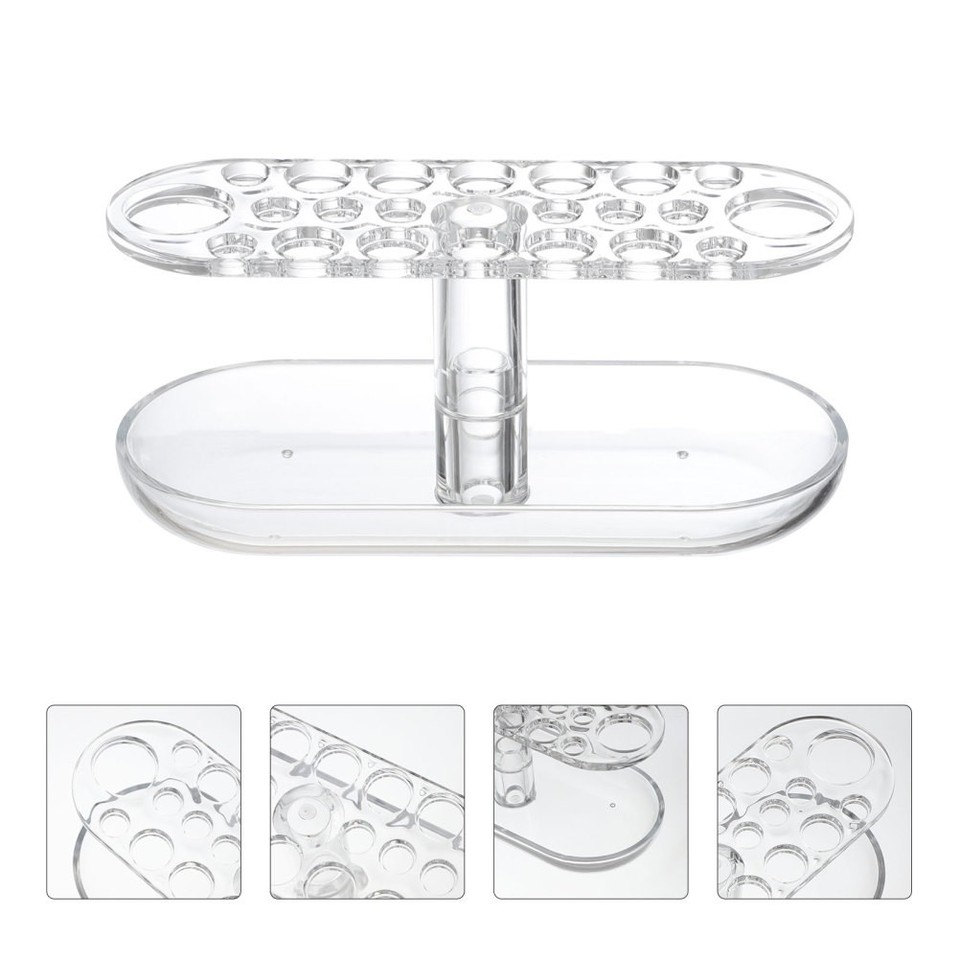 Makeup Brush Storage Tool Creative Rack Clear Stand Organizer Holder ...