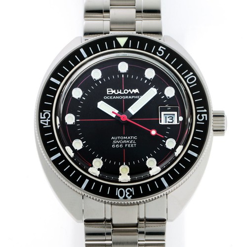 BULOVA WATCH OCEANOGRAPHER DEVIL DIVER 96B344 AUTOMATIC WINDING BLACK ...