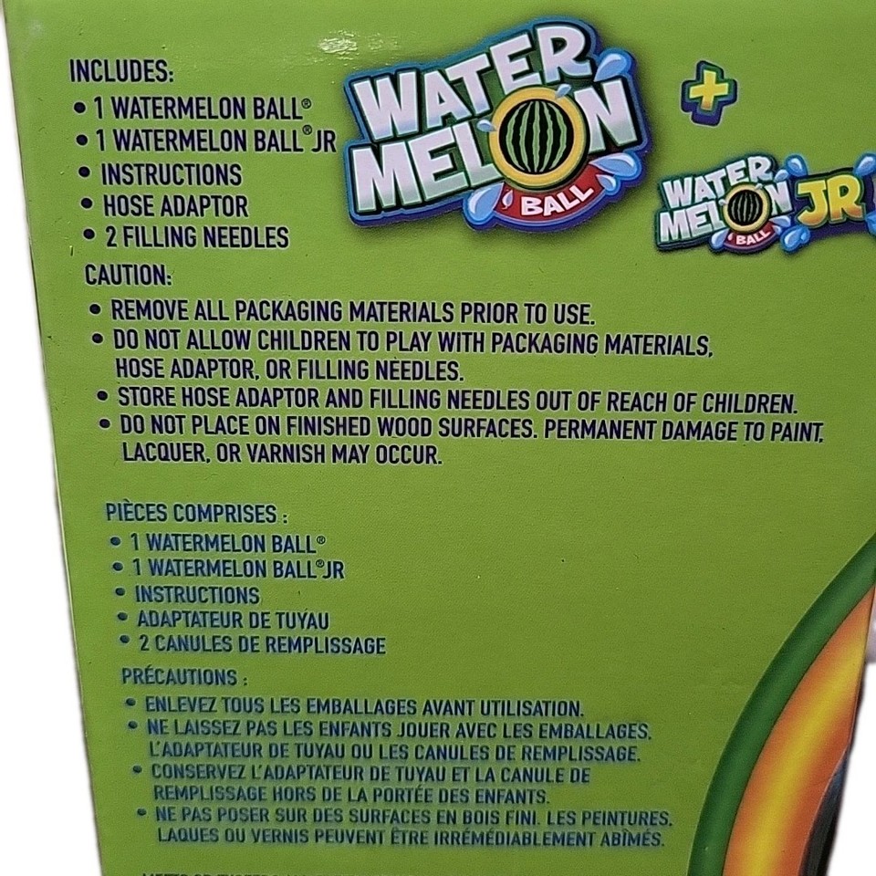 Water Melon Ball + Water Melon Jr Ball, Water Filled Balls For Pools | eBay
