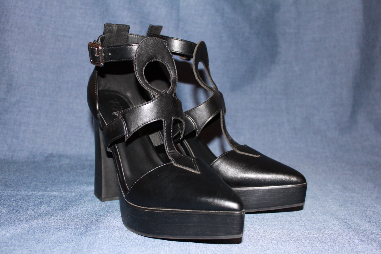 Widow Life After Death Ankh Heel Platforms Used Size 8 - Gem