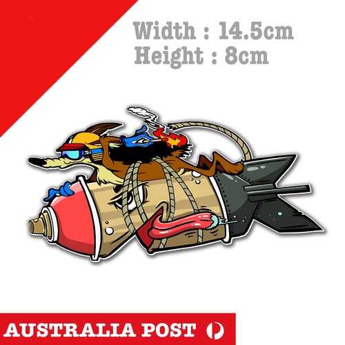 Road Runner Wile E. Coyote funny Laptop , Car Vinyl, ACME Co Can ...