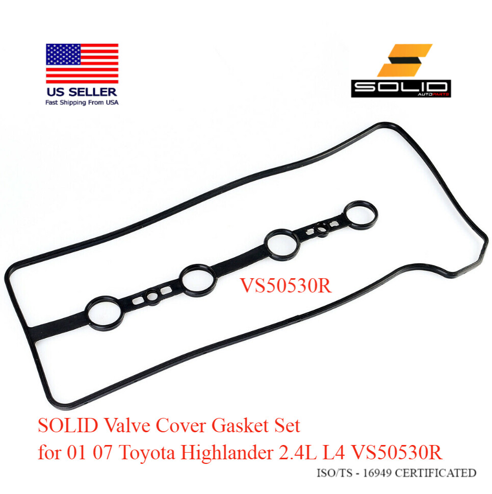 SOLID!! Valve Cover Gasket Set fits 2001-2007 Toyota Highlander 2.4L L4 ...