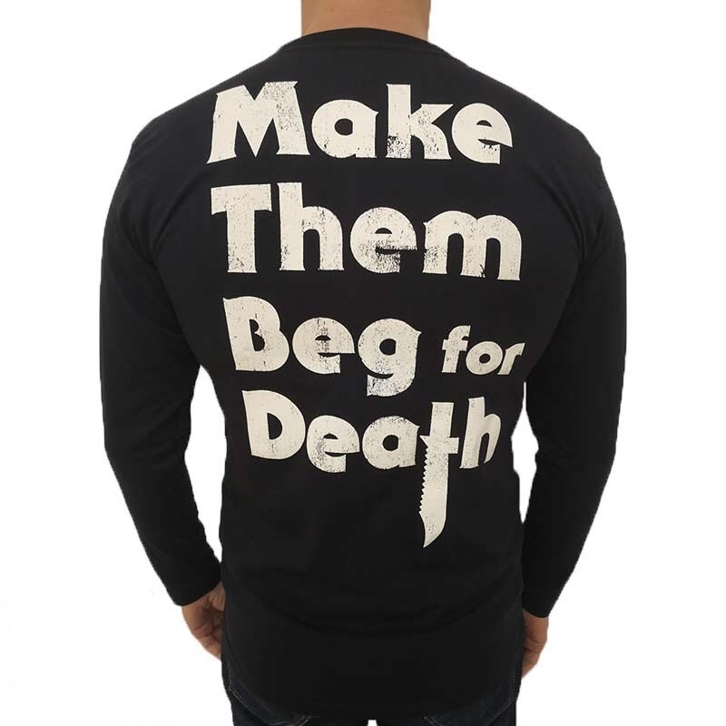 Dying Fetus - Make Them Beg For Death Long Sleeve Black T-Shirt ...