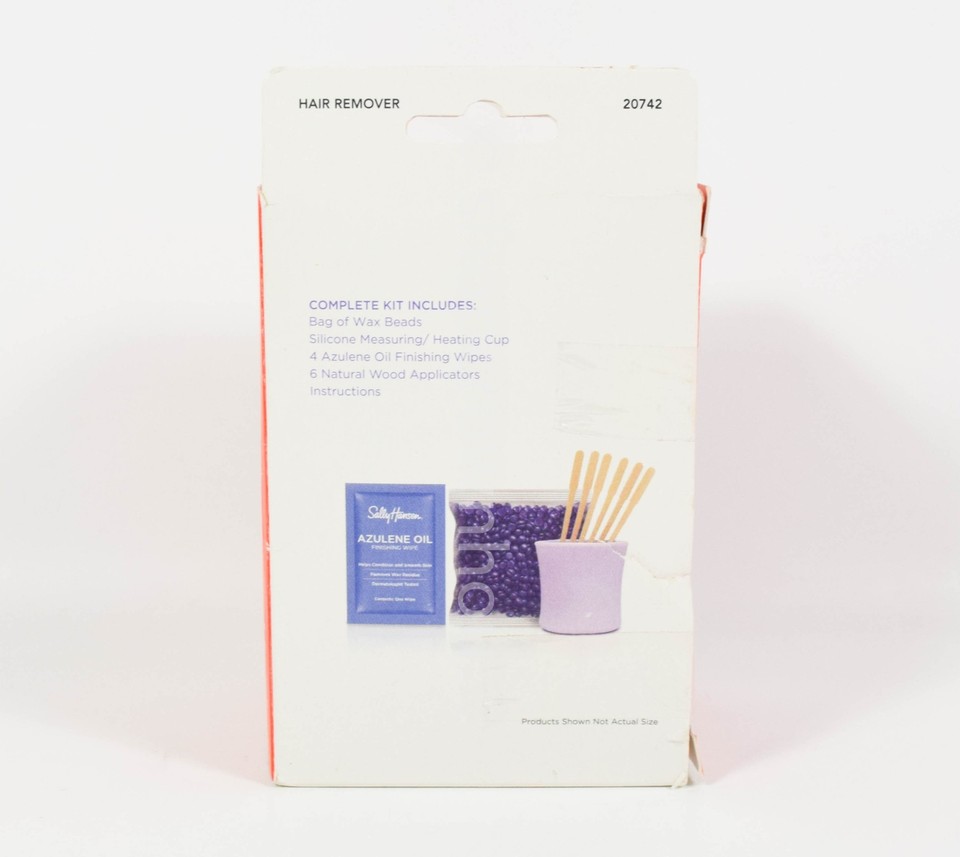 Sally Hansen Wax Kit for Face Bikini & Sensitive Areas Salon Wax Beads ...