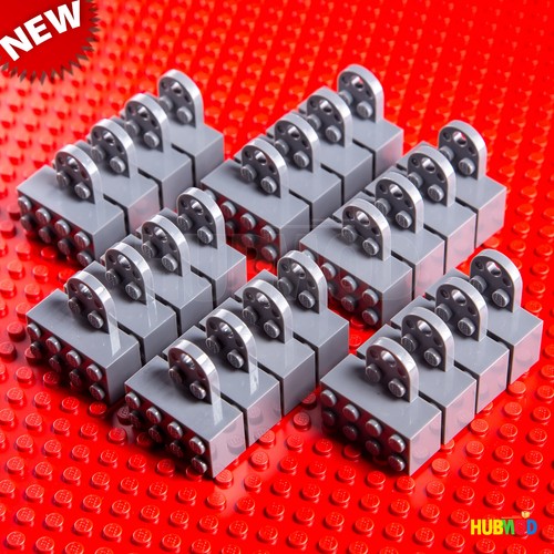 24 X NEW LEGO Magnet Gray 2 x 4 Brick Mini-Figure Stand Display ...
