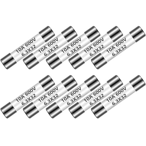 10PCS DMM Multimeter Fuse Replace 10A 600V DMM Fuses Fast Blow Ceramic ...
