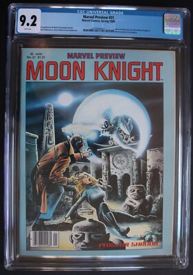 MARVEL PREVIEW #21 MOON KNIGHT & SHROUD SOLO Sienkiewicz MCU 1980 DITKO ...