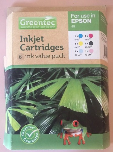 1 SET (6 CARTRIDGES)EPSON 49 T049/TO49 INK R210/R230/R310/R350/RX510 ...