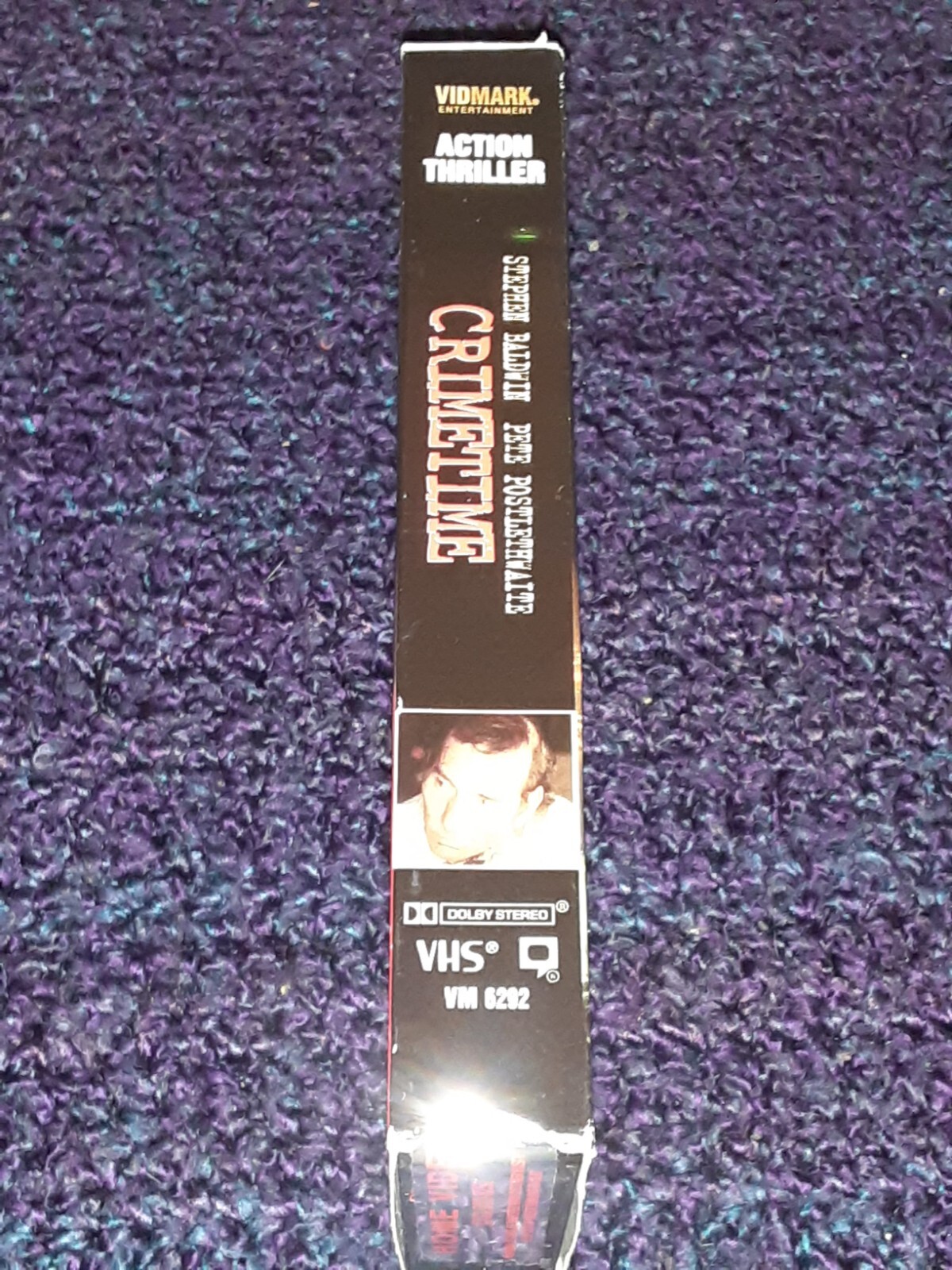 Crimetime VHS Rare HTF Action Thriller Stephen Baldwin Vidmark ...